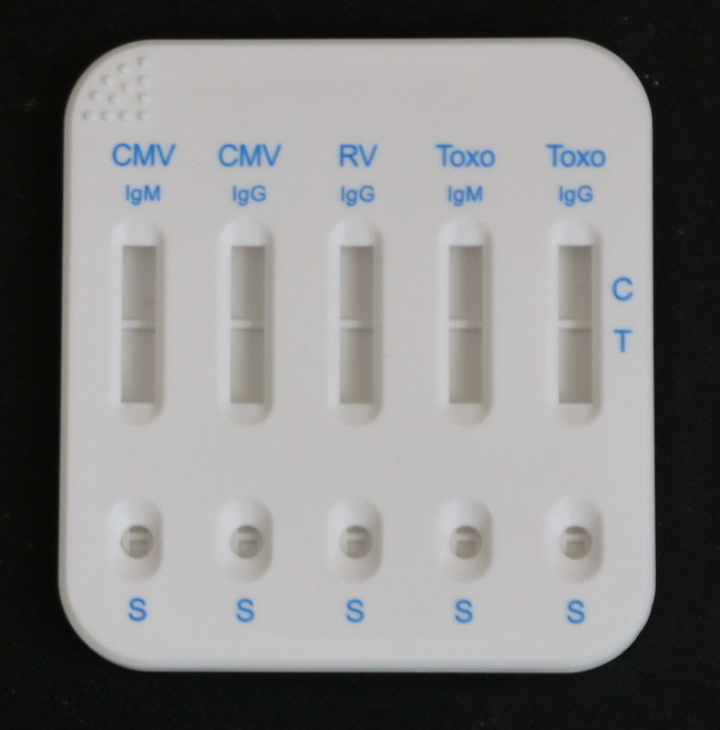 CMV IgM/IgG RV IgG TOXO IgG/IgM Combo Cassette Sensitivity Colloidal ...