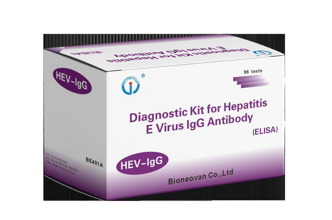 Laboratory Or Hospital Antibody IgG To Hepatitis E Virus HEV Elisa Test Kit