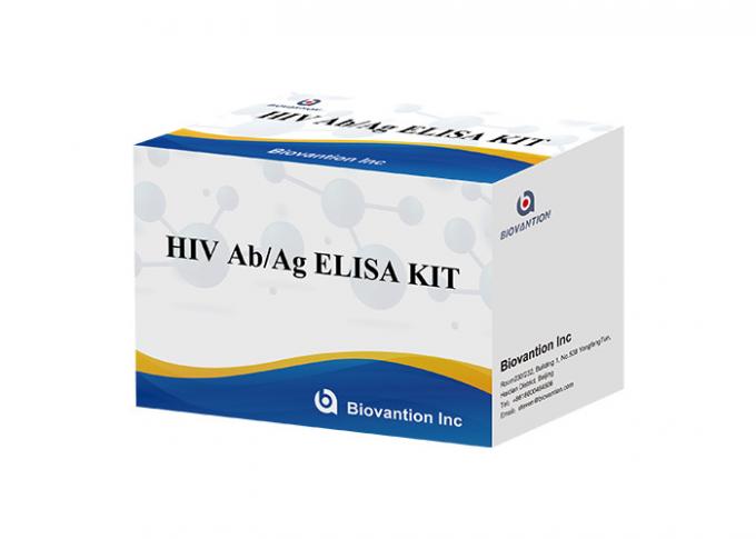 ISO13485 HIV Ab Ag Test Hiv 4th Generation Assay ELISA Kit 60 Minutes